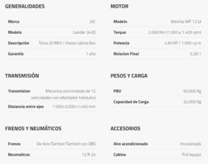 JAC Lander 3430 ideal para el trabajo pesado - Revista de Transporte Terrestre